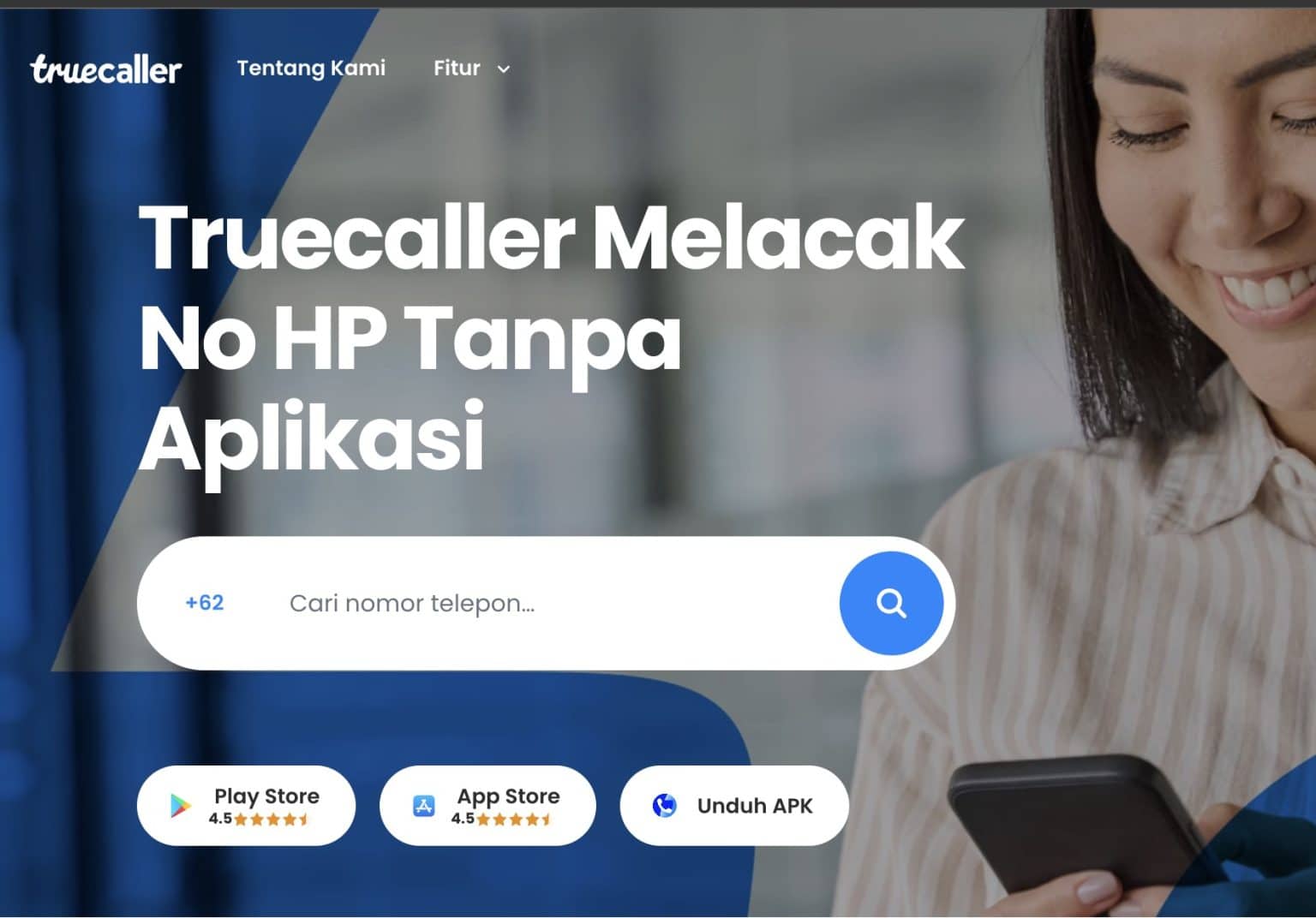 Truecaller Melacak No HP Tanpa Aplikasi