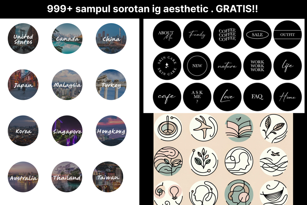999+ Kumpulan Sampul Sorotan IG Aesthetic Terbaik